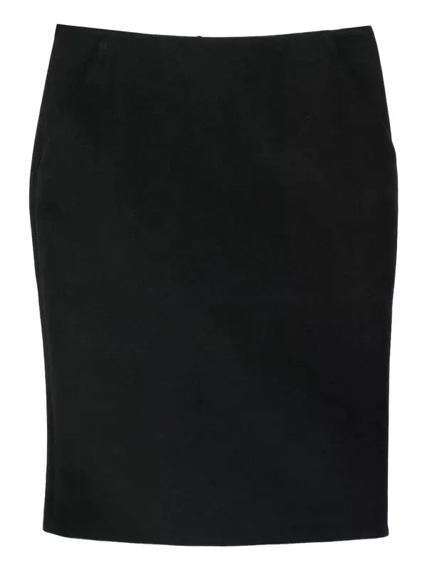 Giorgio Armani High-waisted Fitted Skirt - Black