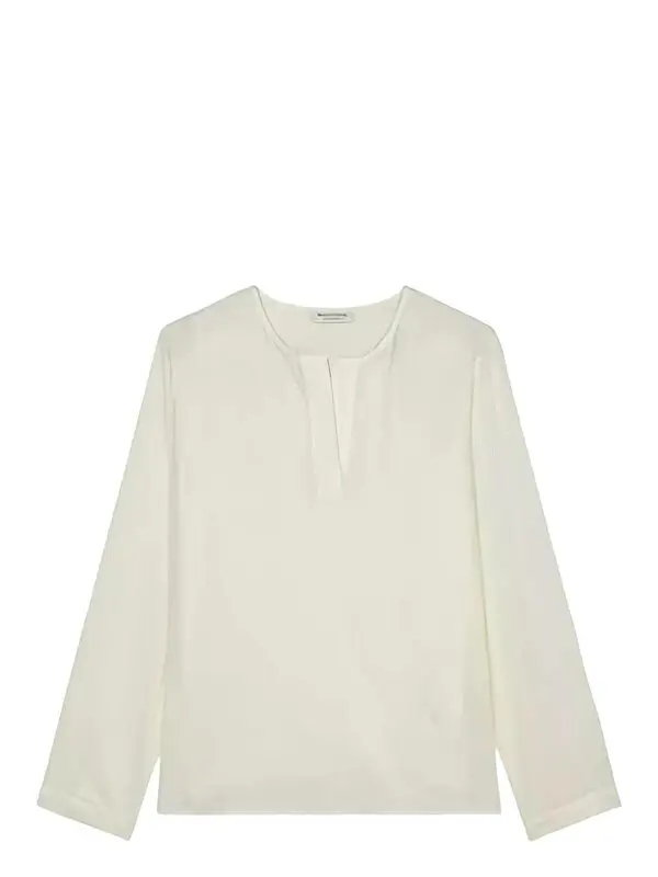 Marc O'polo Pleated Collar Long-sleeve Blouse - White