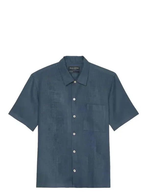 Marc O'polo Short-sleeve Button-up Shirt - Blue