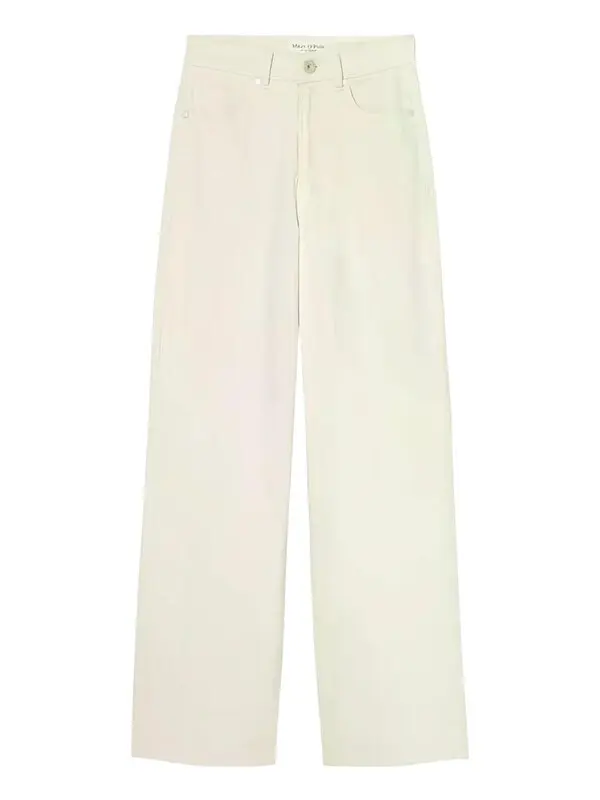 Marc O'polo Cotton Straight Trousers - Neutrals