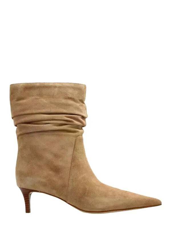 Michael Kors 50mm Ruched Pointed-toe Boots - Neutrals