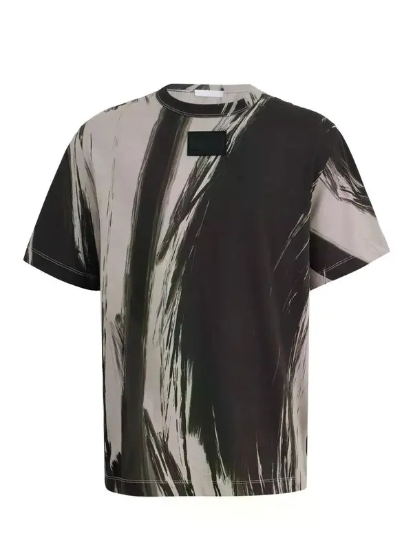 Helmut Lang Feather-print T-shirt - Grey