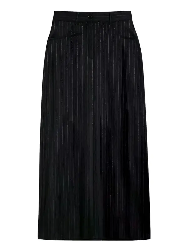 DEPARTMENT 5 Pinstripe Maxi Skirt - Grey