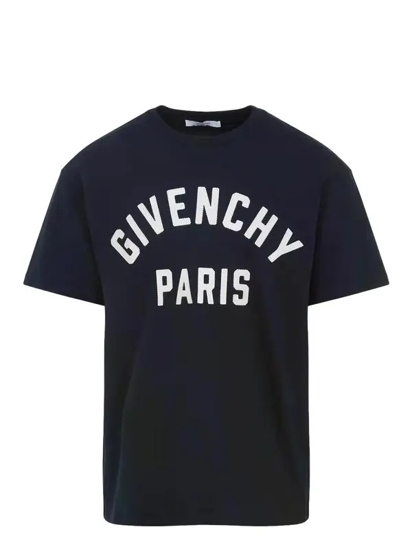Givenchy Lettering-print T-shirt - Blue