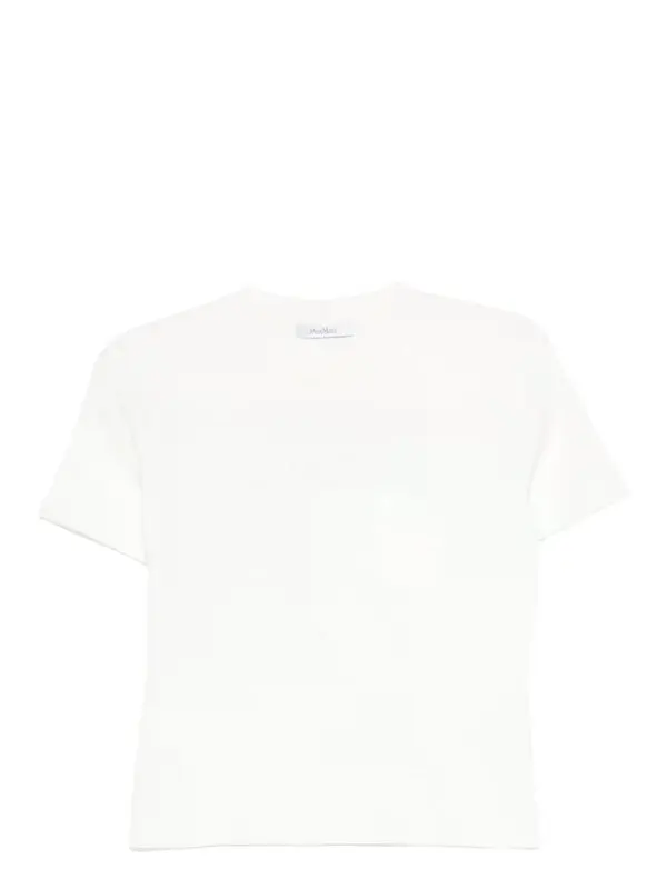 Max Mara Ribbed Crew-neck T-shirt - White