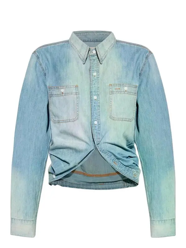 R13 Double-pocket Denim Shirt - Blue