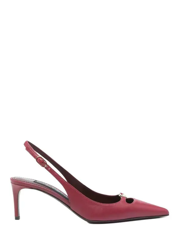 Dolce & Gabbana 60mm Leather Slingback Pumps - Red