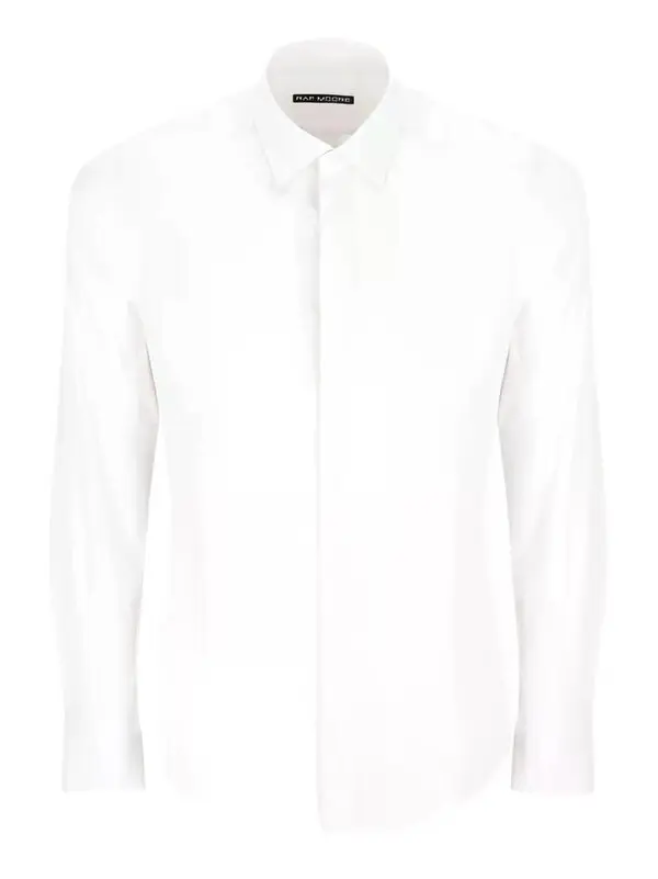 RAF MOORE Long-sleeve Button-up Shirt - White