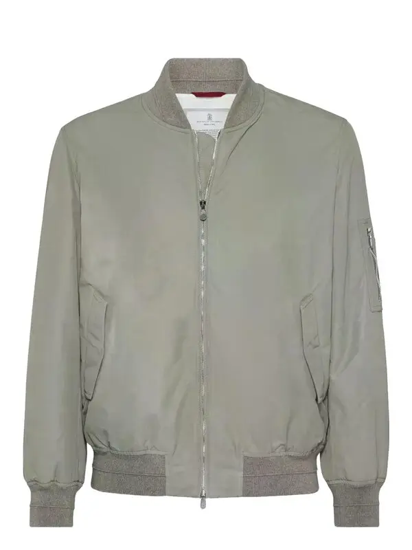 Brunello Cucinelli Zip-fastening Bomber Jacket - Green