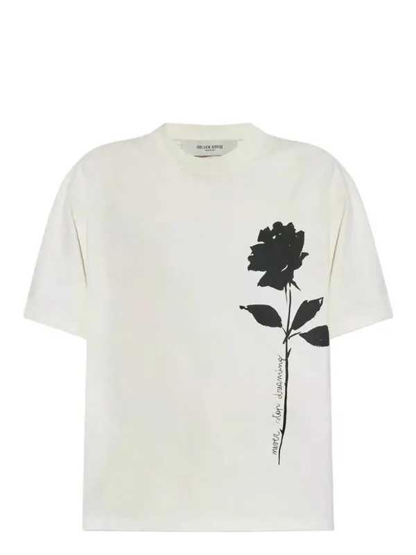 GOLDEN GOOSE Printed T-shirt - White