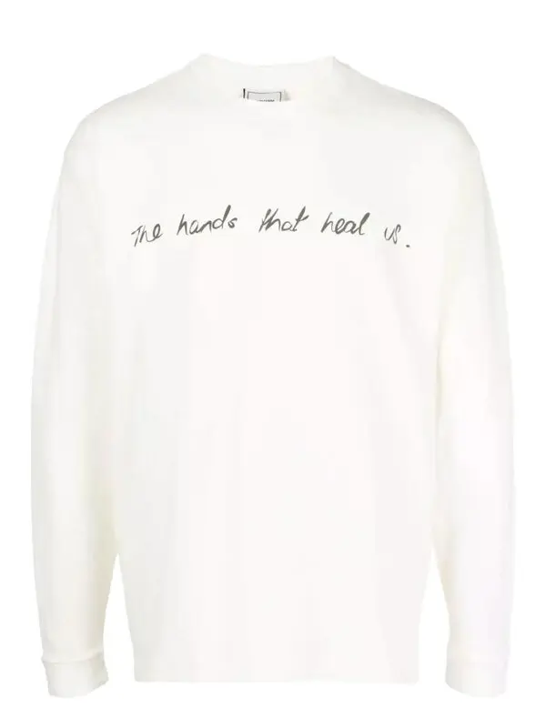 BETHANY WILLIAMS Graphic-print Long-sleeve T-shirt - White