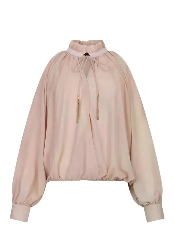 Liu Jo High-neck Tassel Blouse - Pink
