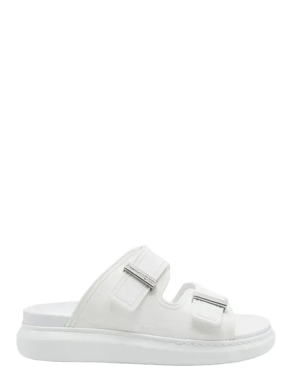 Alexander McQueen Double-buckle Slides - White