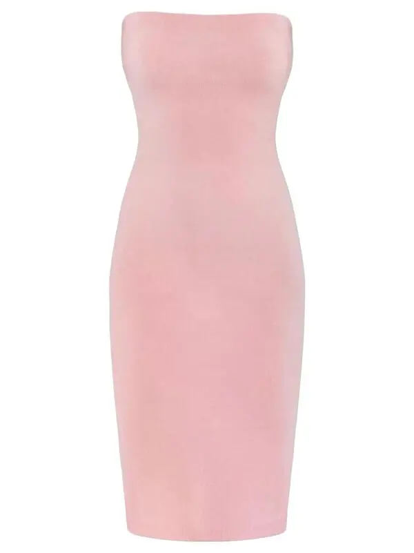 Jacquemus The Sera Strapless Midi Dress - Pink