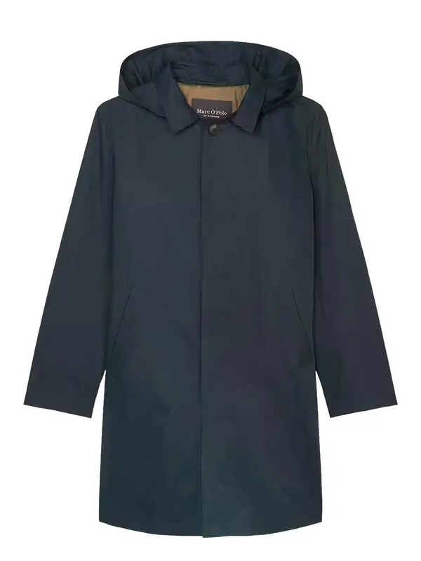 Marc O'polo Hooded Rain Coat - Blue