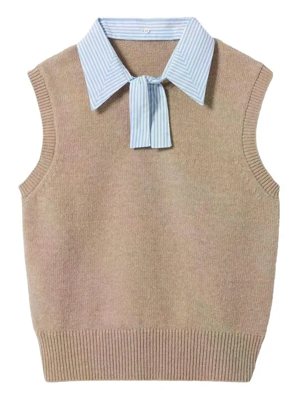 Claudie Pierlot Sleeveless Wool Top - Neutrals
