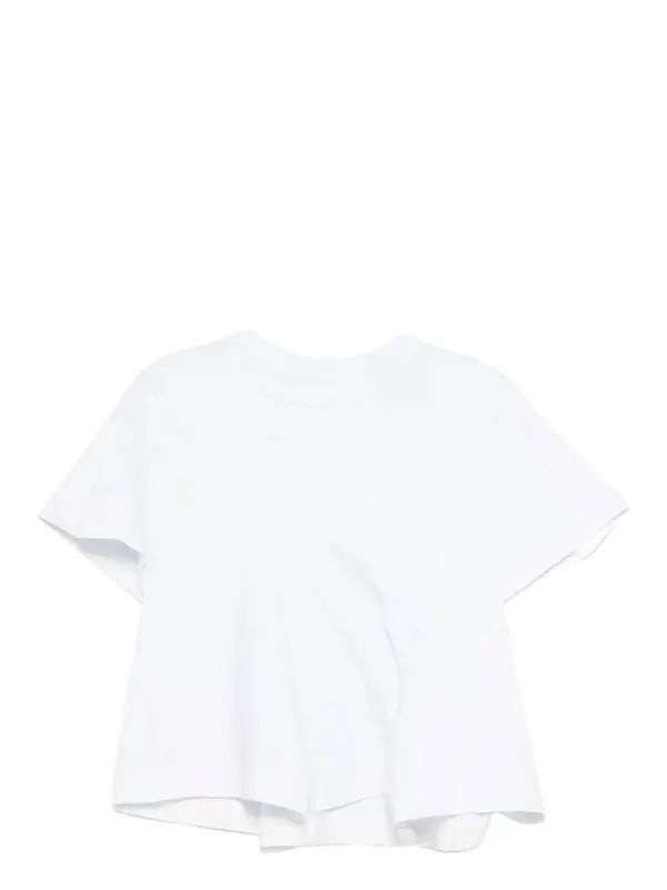 Sacai Layered Cotton T-shirt - White