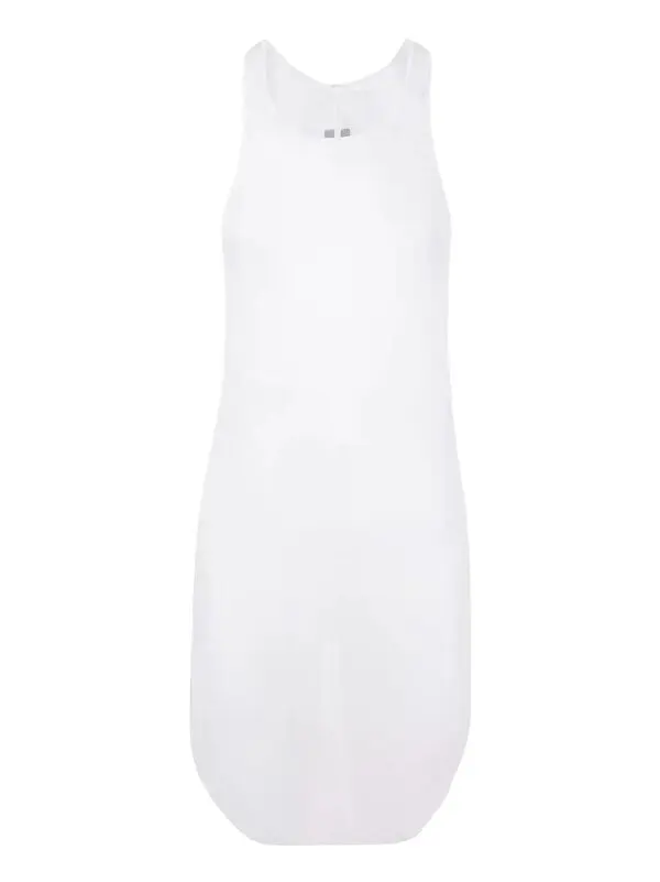 Rick Owens Ribbed Racer-back Tank - White