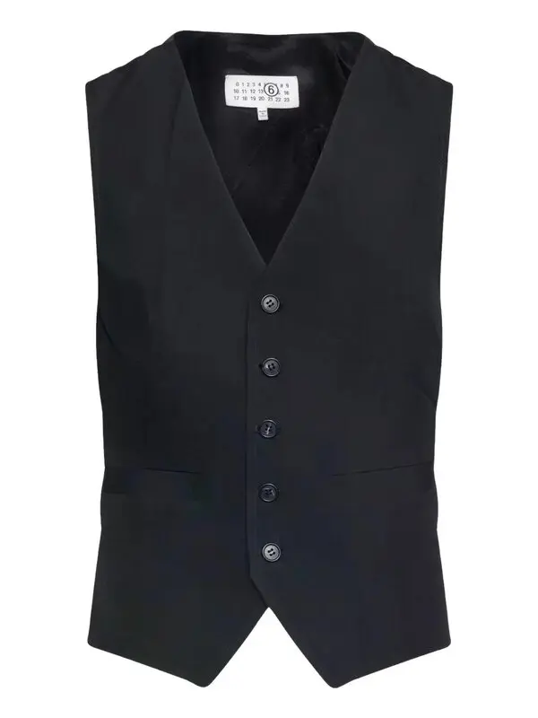 MAISON MARGIELA Single-breasted Waistcoat - Black