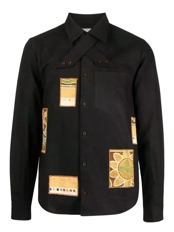 BETHANY WILLIAMS Patchwork Panelled Shirt - Black