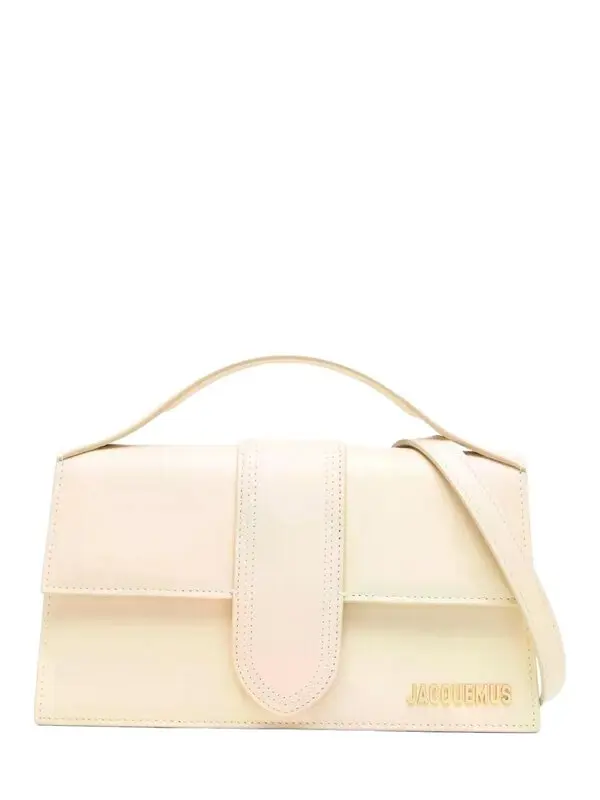 Jacquemus The Big Bambino Leather Tote - Neutrals