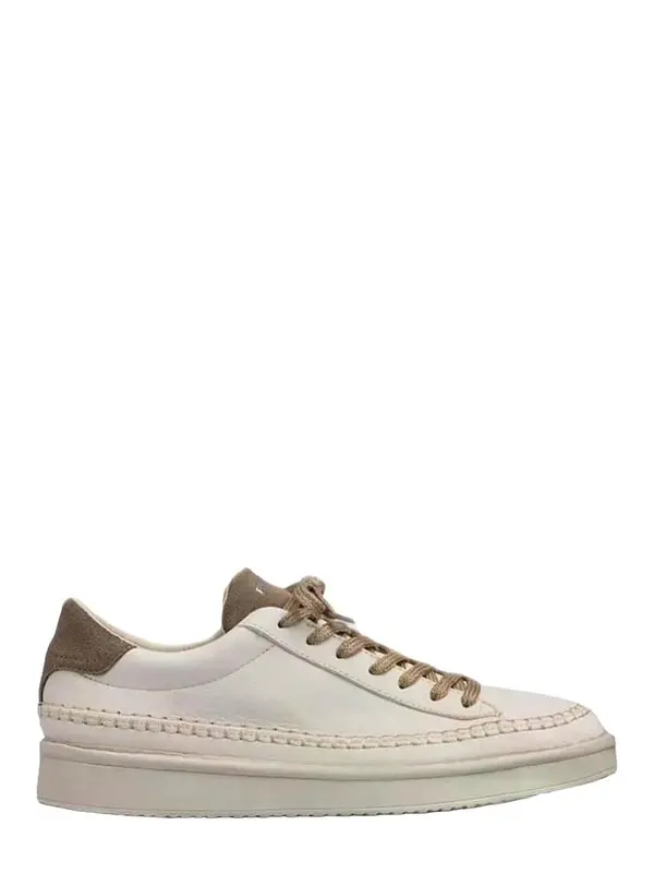 PANCHIC Stitched-detail Lace-up Sneakers - White