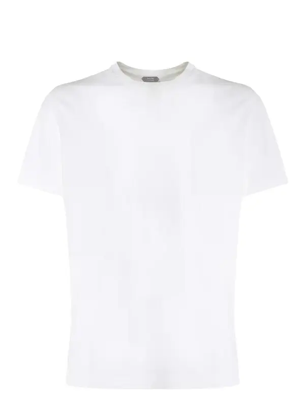 ZANONE Crew-neck Short-sleeve T-shirt - White