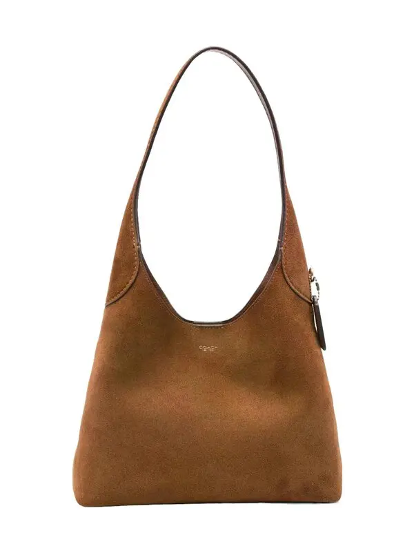 COACH Suede Shoulder Bag - Brown