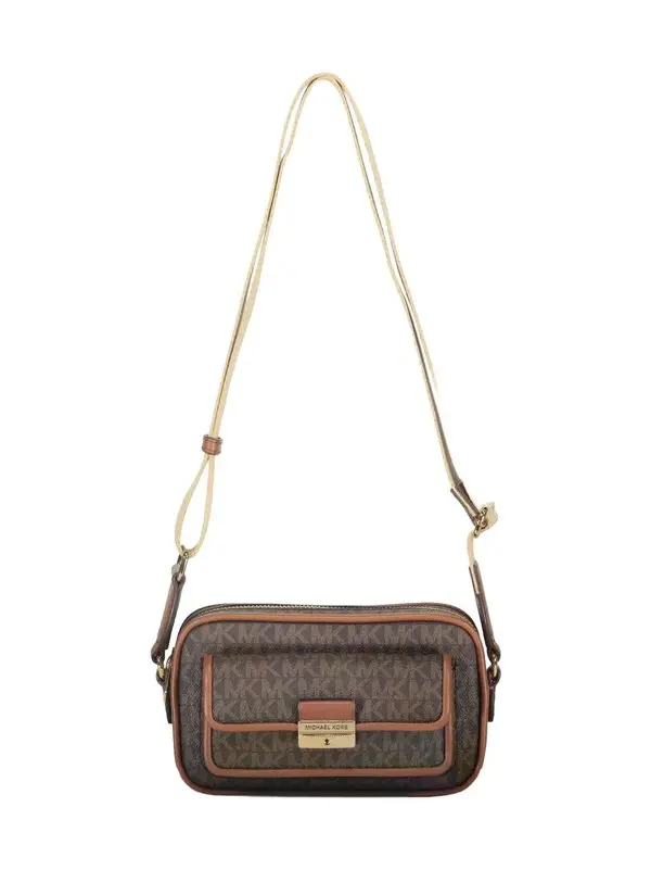 Michael Kors Bradshaw Monogram Shoulder Bag - Brown