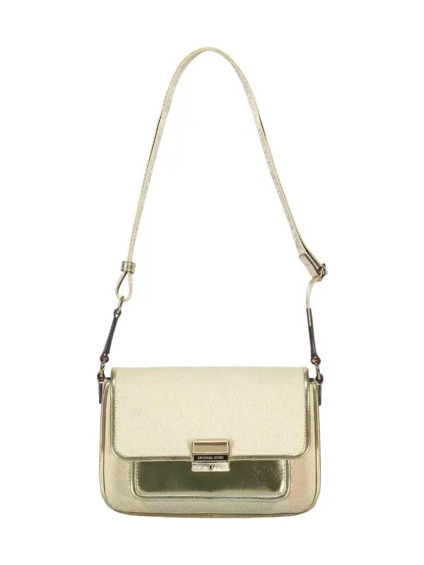 Michael Kors Bradshaw Metallic-panel Shoulder Bag - Neutrals