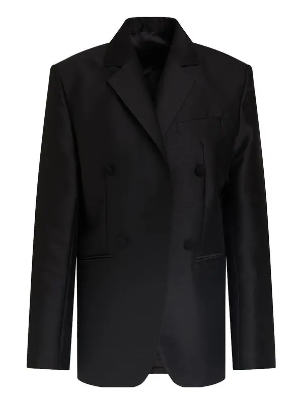 TOTEME Taffeta Blazer - Black