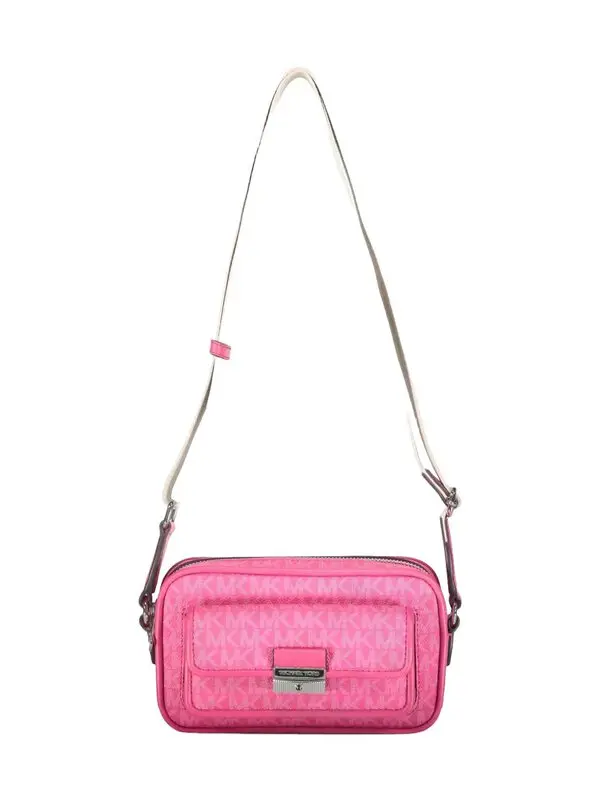 Michael Kors Bradshaw Monogram Flap Shoulder Bag - Pink
