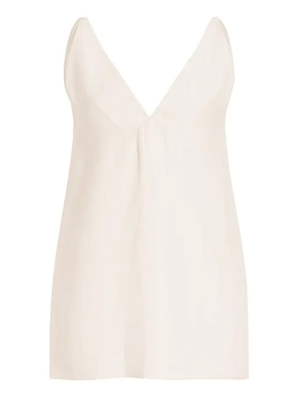Proenza Schouler Mitchell Cotton-linen Tank Top - Ivory