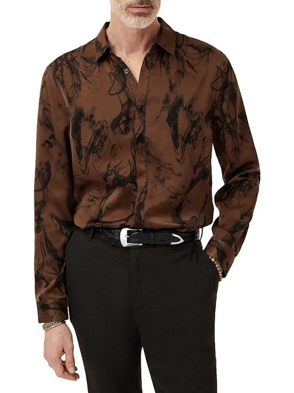 John Varvatos Darryl Shirt - Light Chocolate