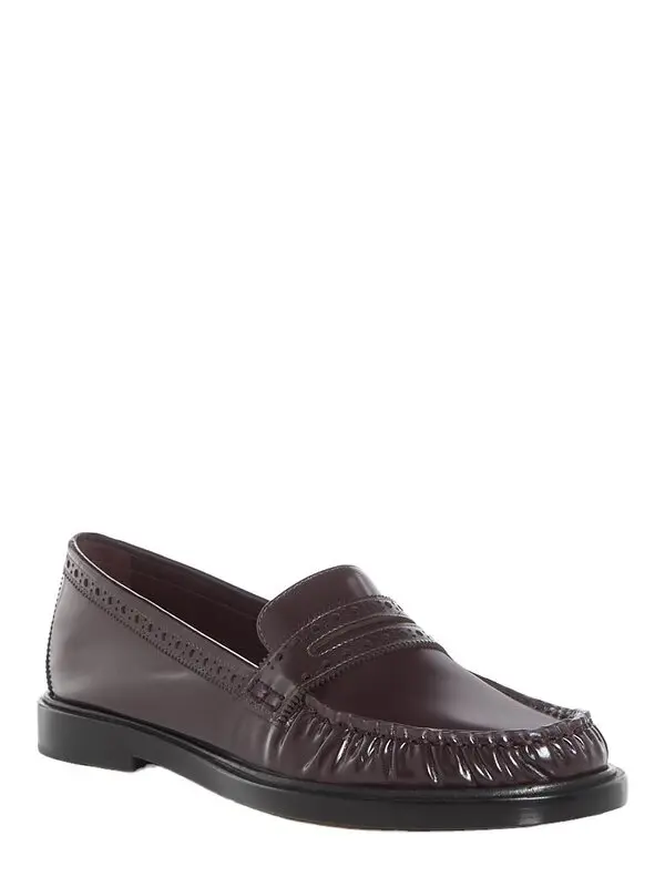 ALEXANDRE BIRMAN Soft Brogue Loafers - Dark Plum