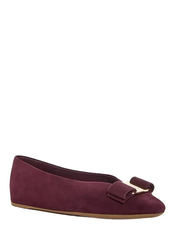 FERRAGAMO Vanna Ballet Flats - Oxblood