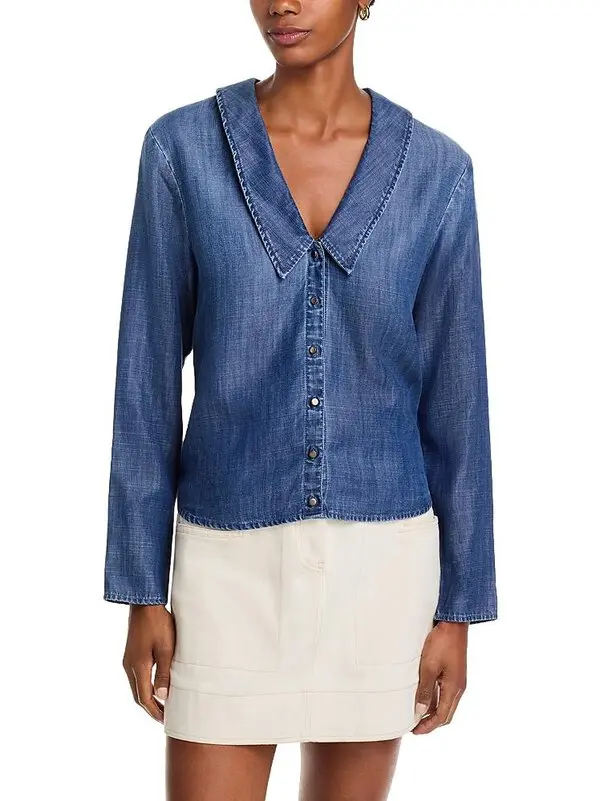 Bella Dahl Puritan Collar Shirt - Moonlit Wash