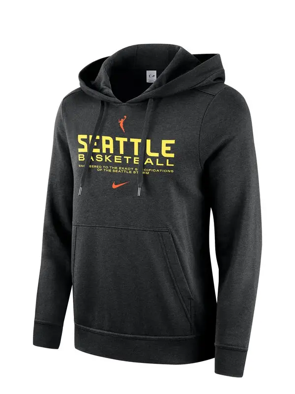 Nike Seattle Storm Club Wnba Pullover Hoodie - Black