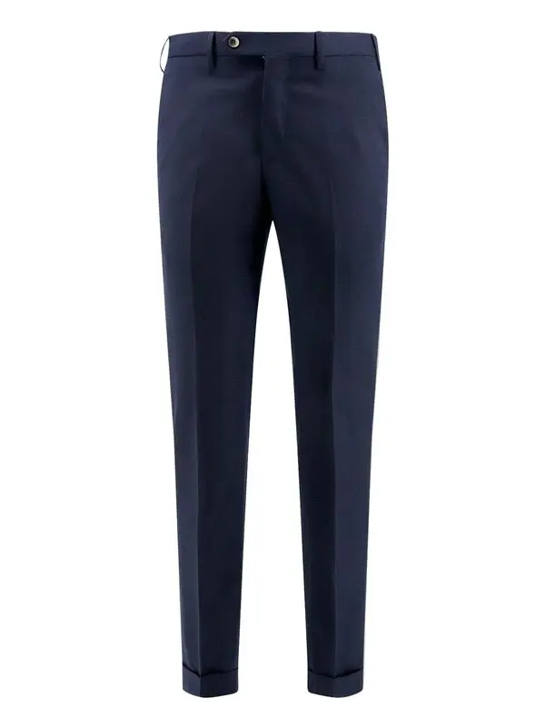 PT TORINO Stretch Wool Trousers - Blue