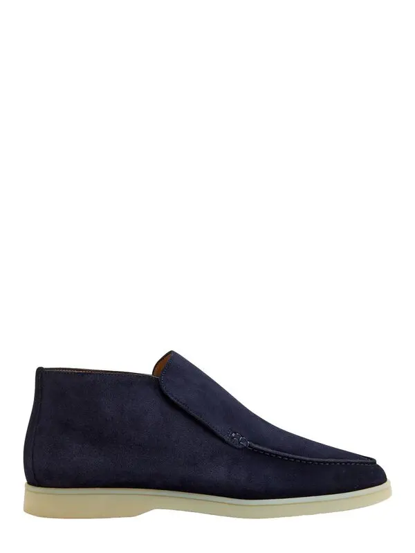AURELIEN City Suede Loafers - Navy