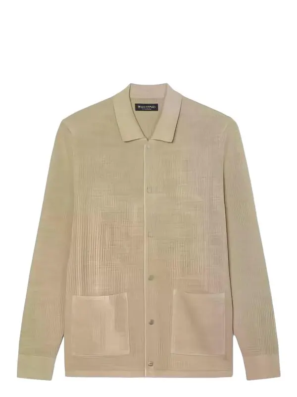Marc O'polo Ribbed Button-up Cardigan - Brown