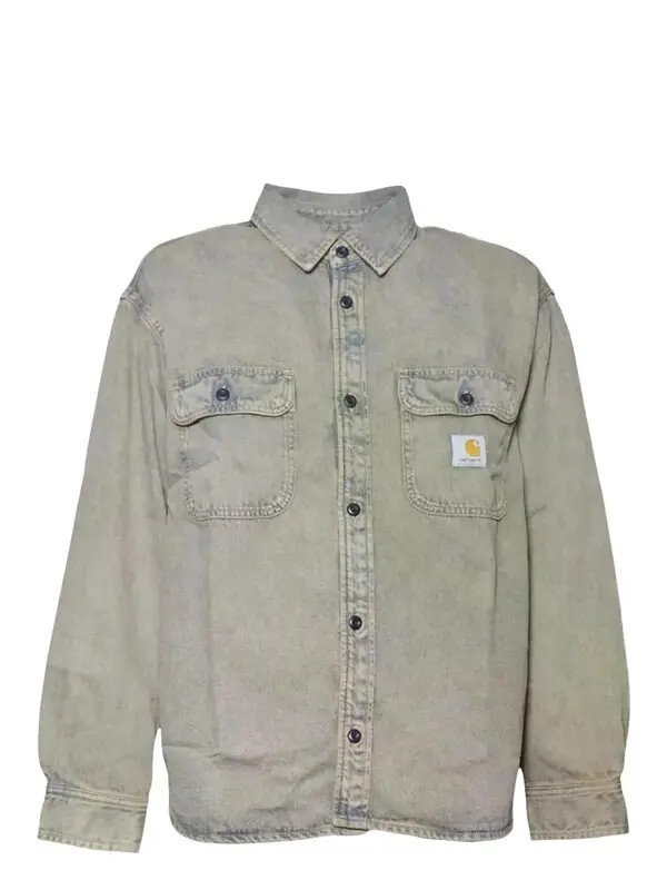 Carhartt Work In Progress Logo-patch Denim Shirt - Blue