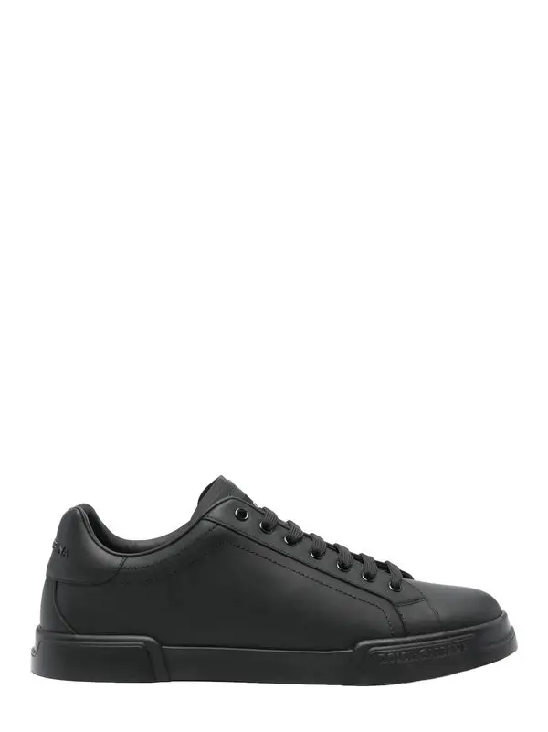 Dolce & Gabbana Leather Sneakers - Black