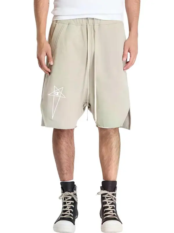 Rick Owens Beveled Pods Bermuda Shorts - Neutrals