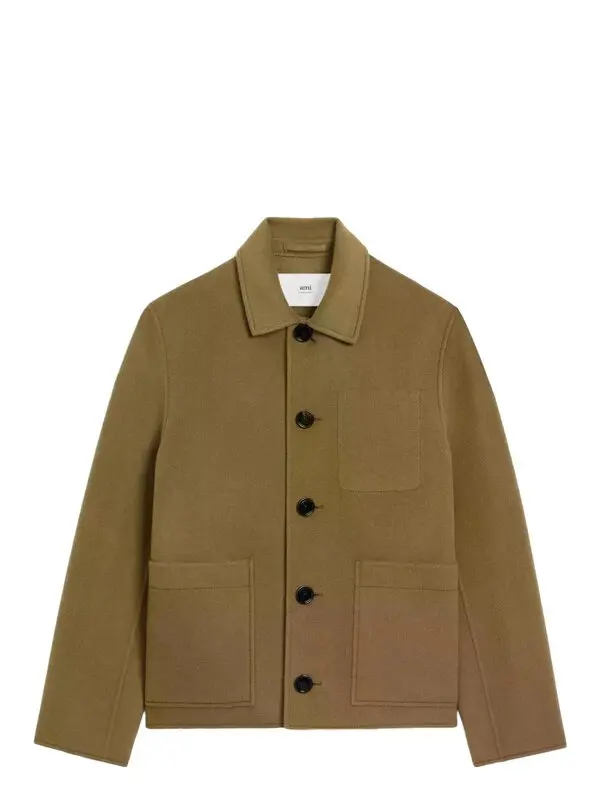 Ami Wool Buttoned Jacket - Green