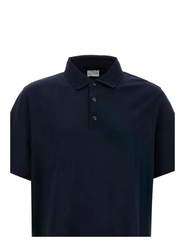 Pal Zileri Three-button Polo Shirt - Blue
