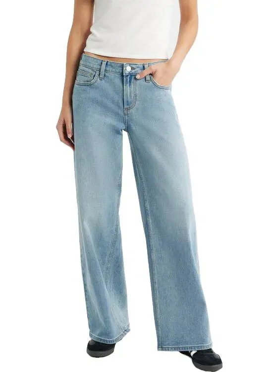 Bp. Low Rise Baggy Wide Leg Jeans - Broadway