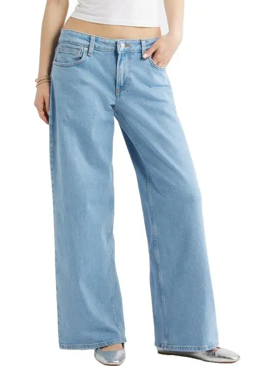 Bp. Low Rise Baggy Wide Leg Jeans - Palms Wash