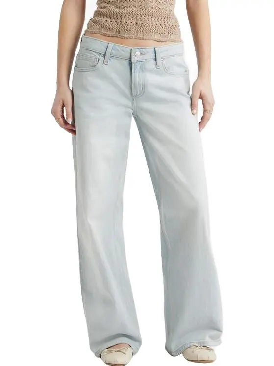 Bp. Low Rise Baggy Wide Leg Jeans - Sunset Wash