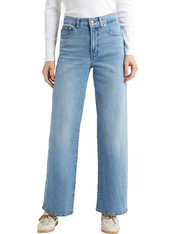 Madewell High-waisted Wide-leg Jeans - Maybank Wash